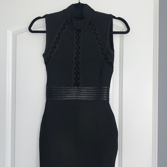valiant paris | Dresses | Black Valiant Paris Bandage Dress Size S ...